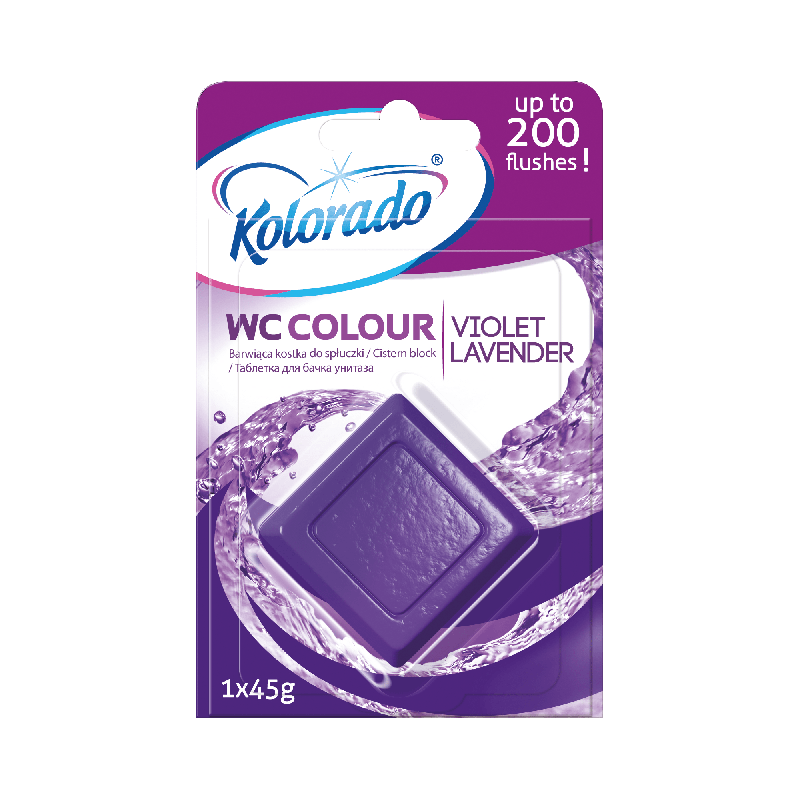 Таблетка для унитаза в бачок Kolorado WC Colour Лаванда, 45 г - купить ...