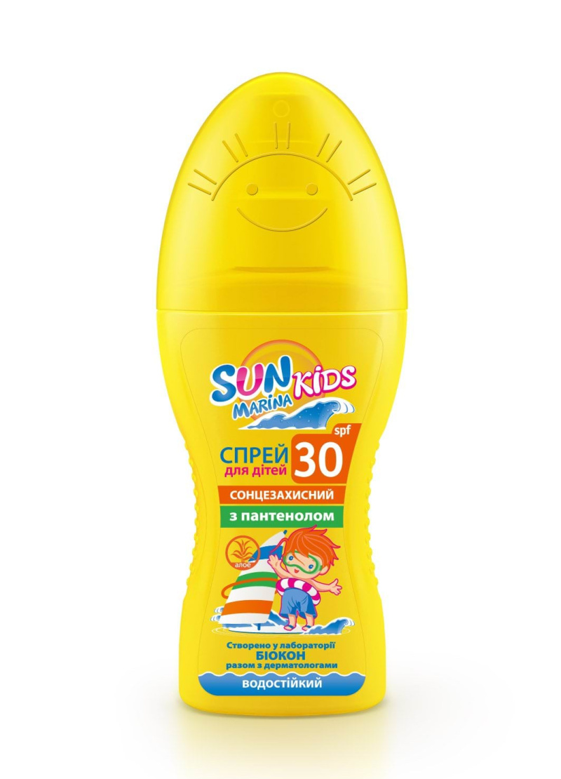 Спрей солнцезащитный для детей SPF-30 из серии SUN MARINA Kids ...