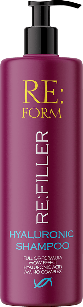 RE FORM шампунь гиалуроновый RE:FILLER объем и увлажнение волос, 400мл - купить по лучшей цене в ...